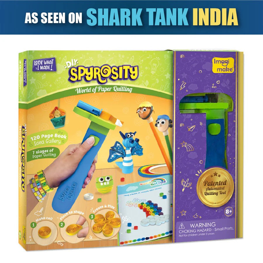 Spyrosity Complete DIY Quilling Kit for Kids | Super Quiller Tool & 550 ...